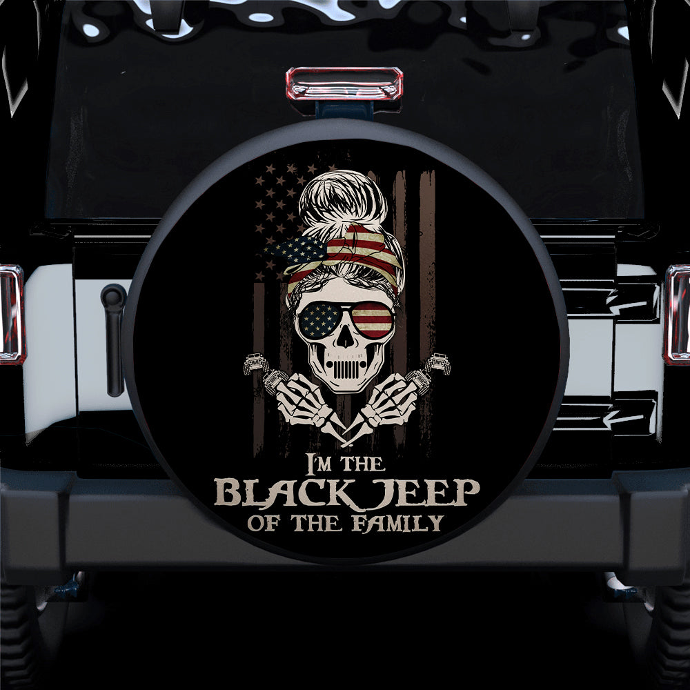 Black Jeep Of The Family Tire Cover