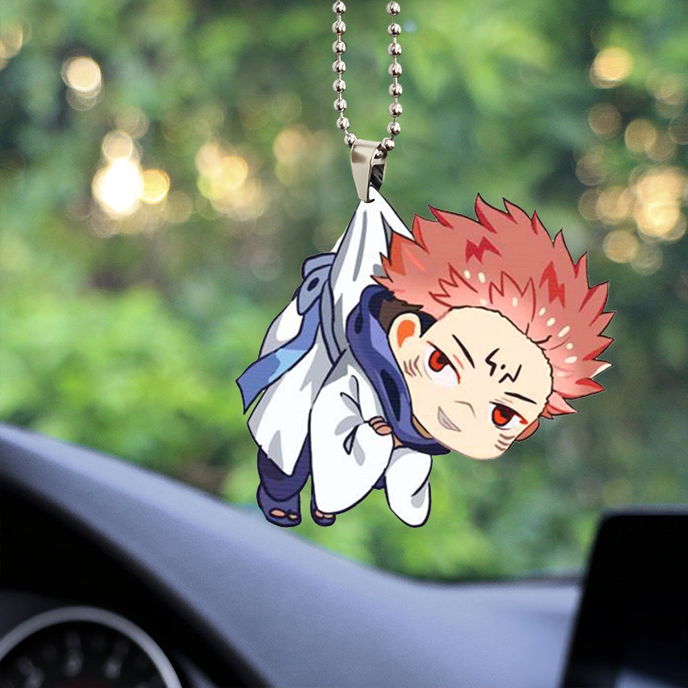 Anime Jujutsu Kaisen Sukuna Car Ornament Custom Car Accessories Decora