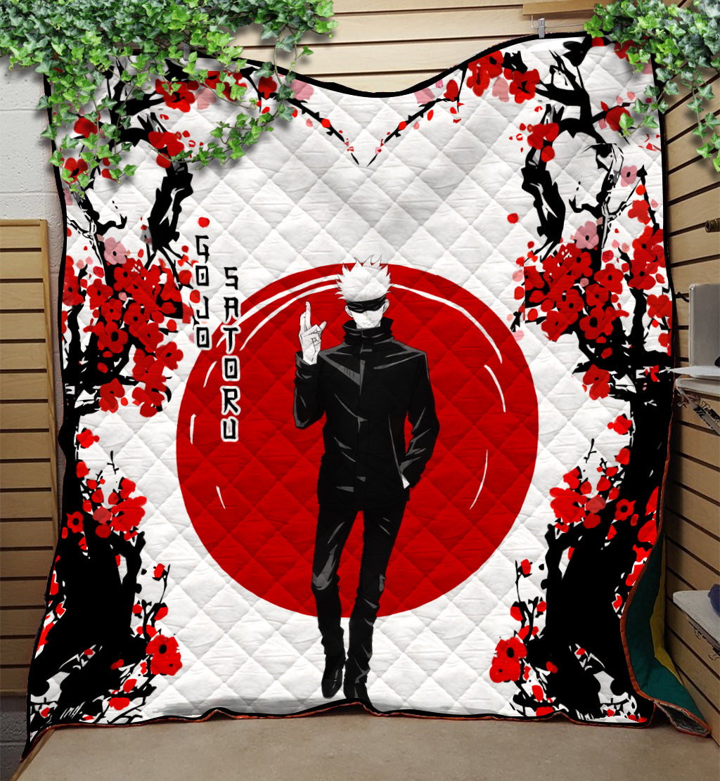 Gojo Satoru Jujutsu Kaisen Demon Slayer Anime Japan Style Quilt Blanke