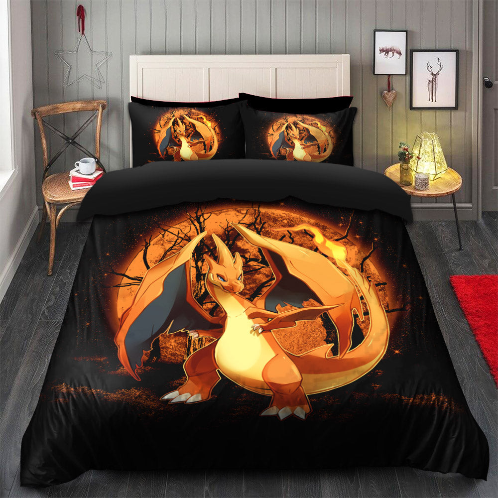 Pokemon Charizard Mega Y Moonlight Bedding Set