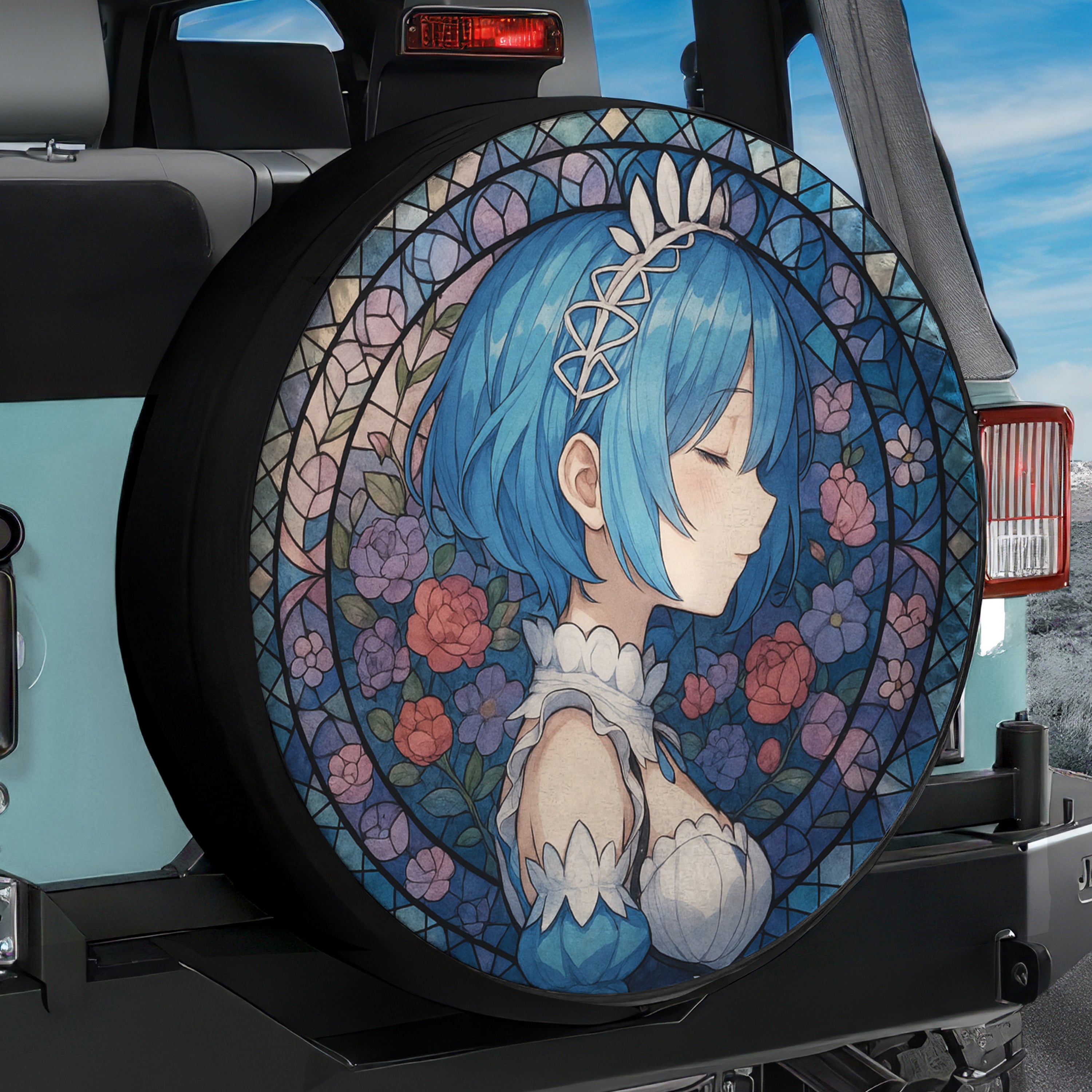 Rem From The Anime ReZero Starting Life In Another World Jeep Car Spar