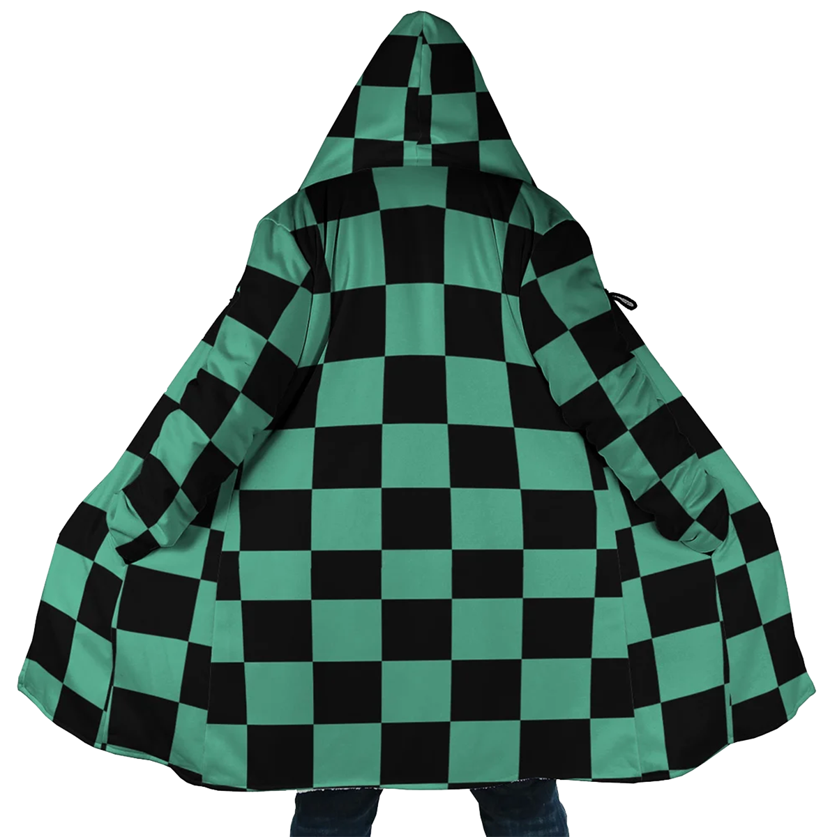 Tanjiro Kamado Demon Slayer Hooded Fleece Cloak Coat