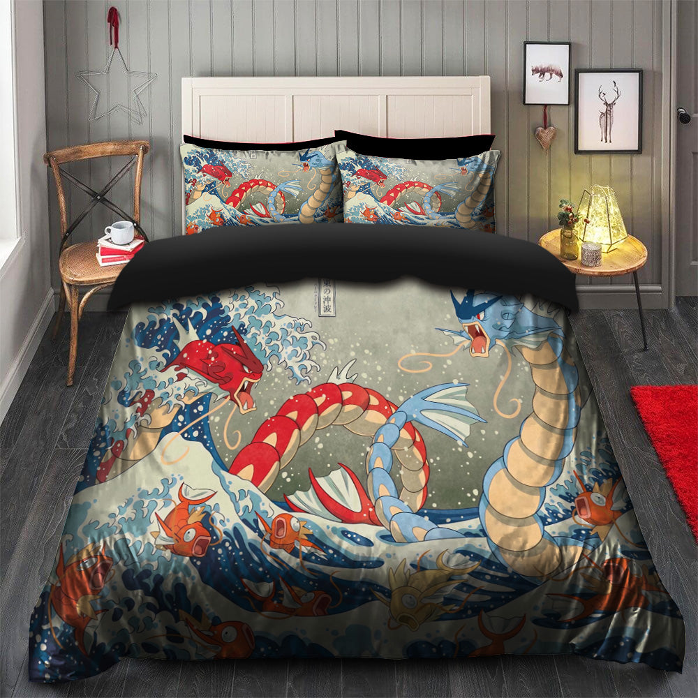 The Great Wave Pokemon Bedding Set