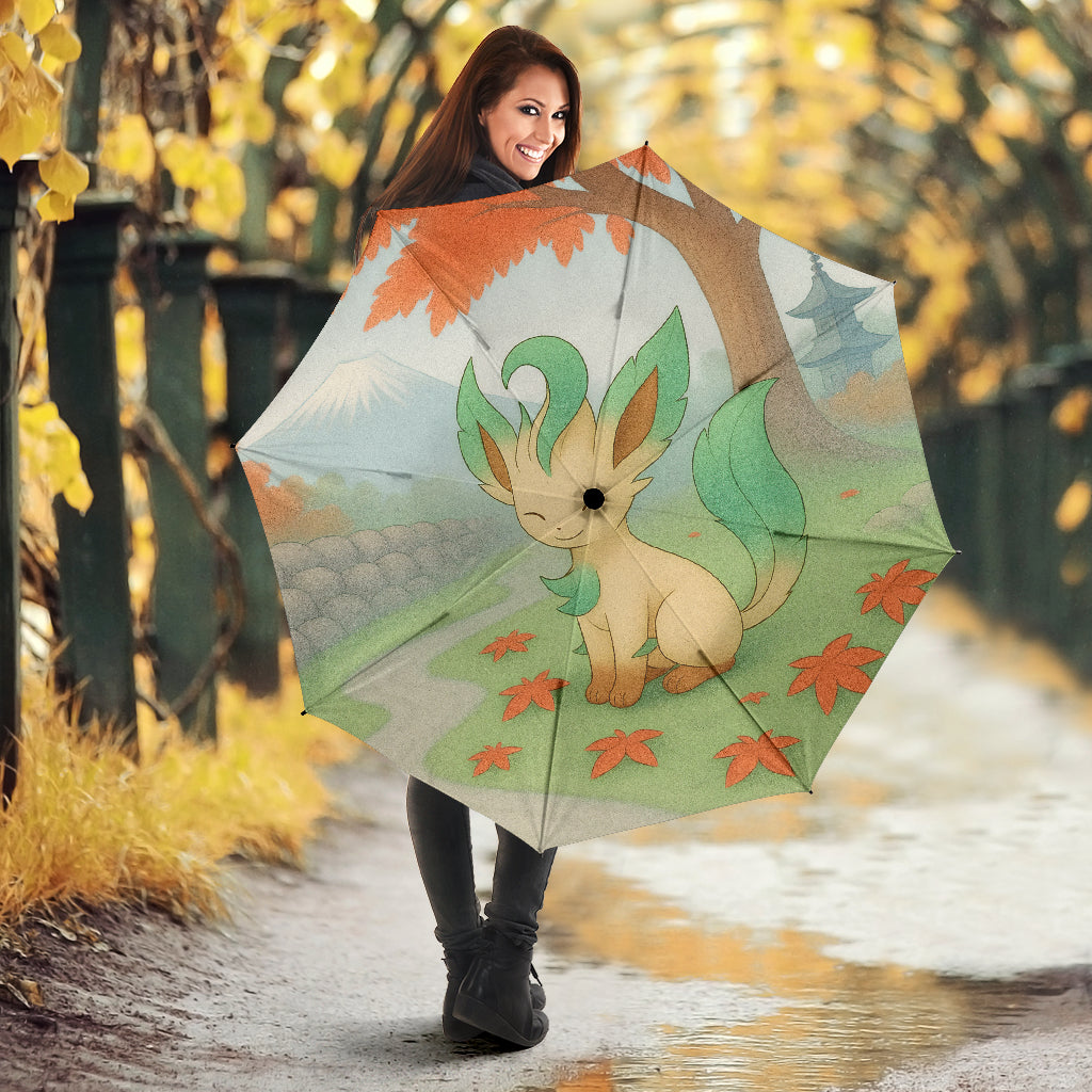 Leafeon Eevee Autumn Japan Umbrella