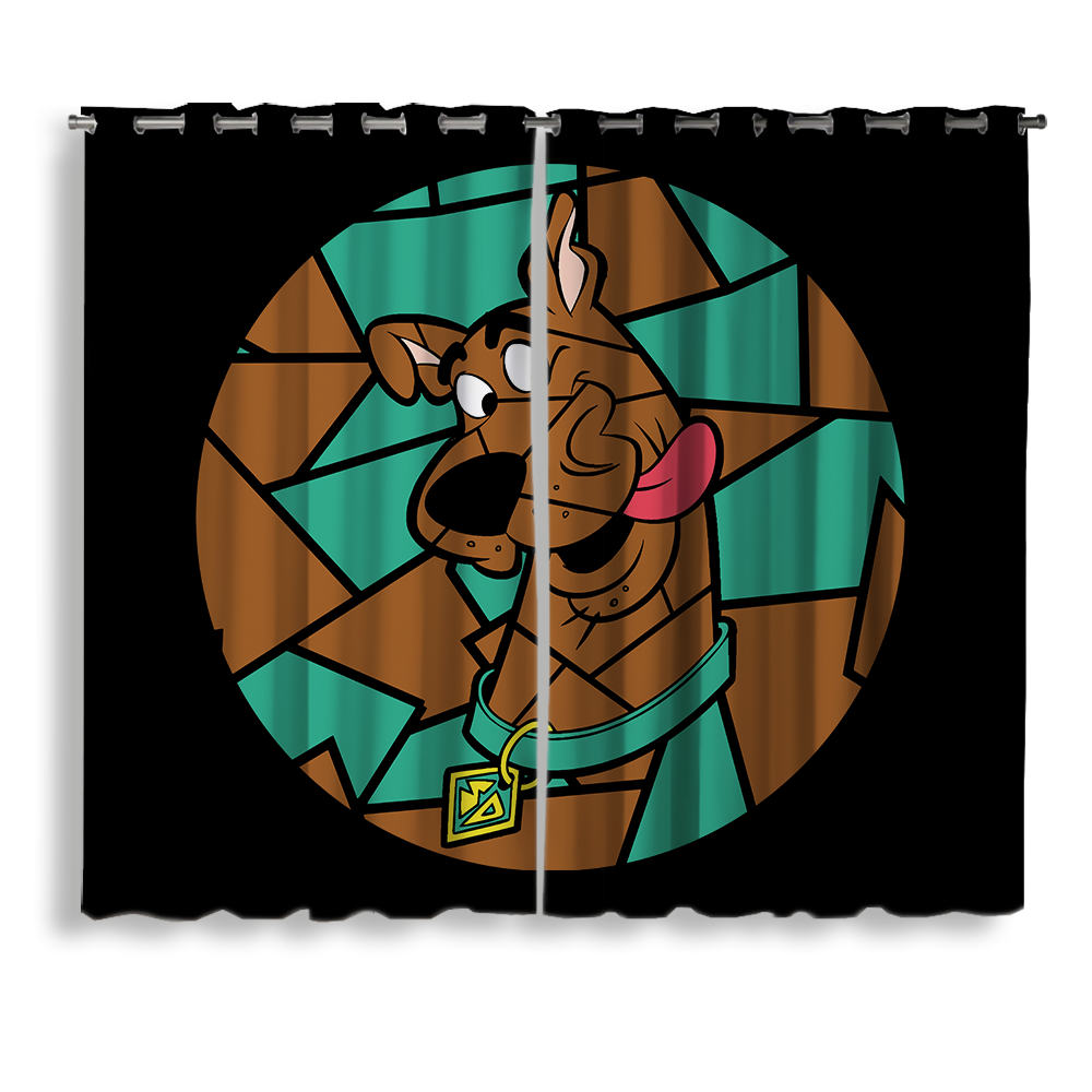 Scooby Doo Stained Glass Window Curtain