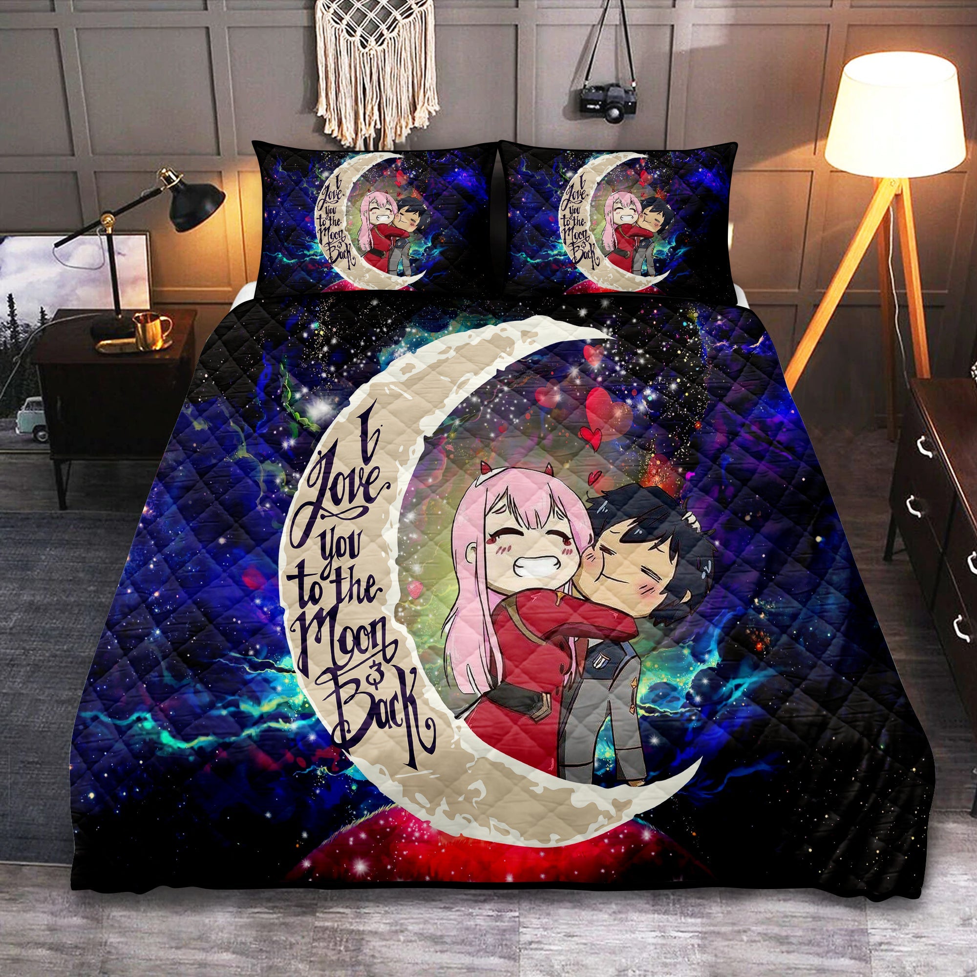 Hiro Zero Two DARLING In The FRANXX Aniem Couple Love You To The Moon