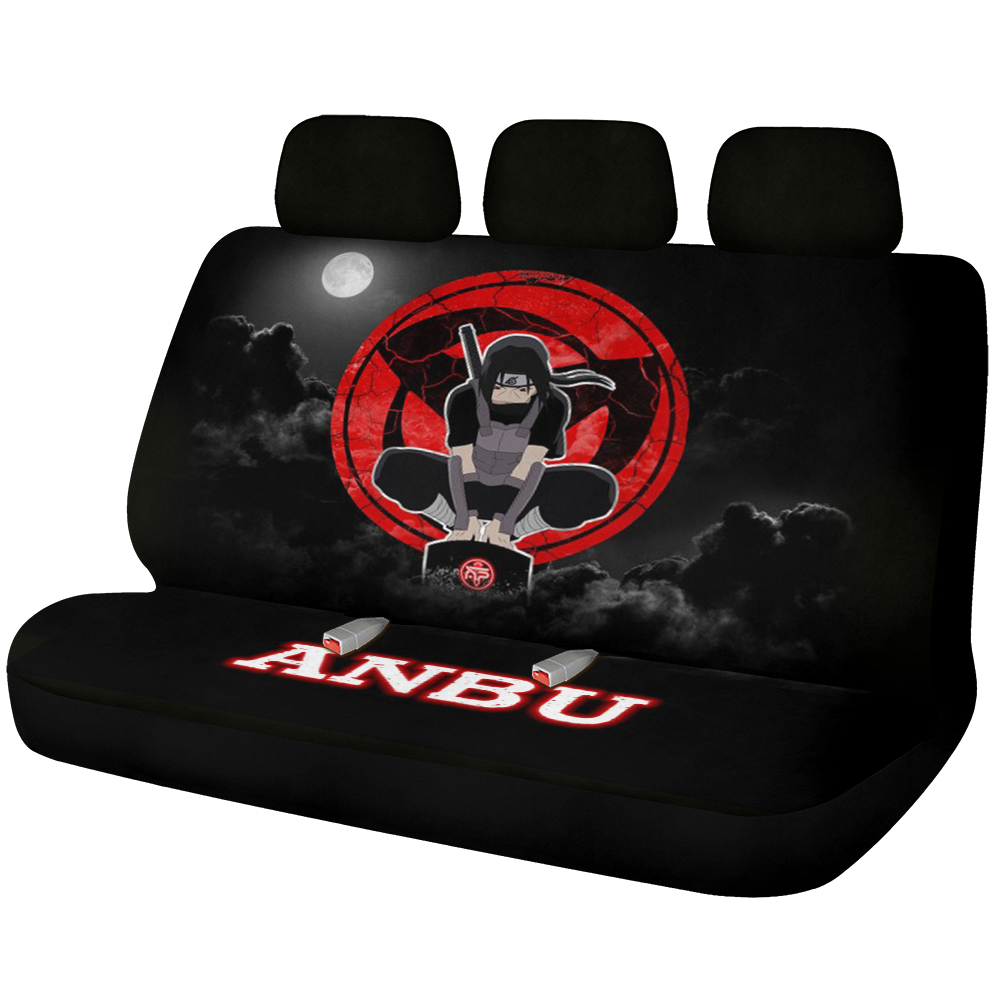 Itachi Anbu Sharingan Car Back Seat Covers Decor Protectors