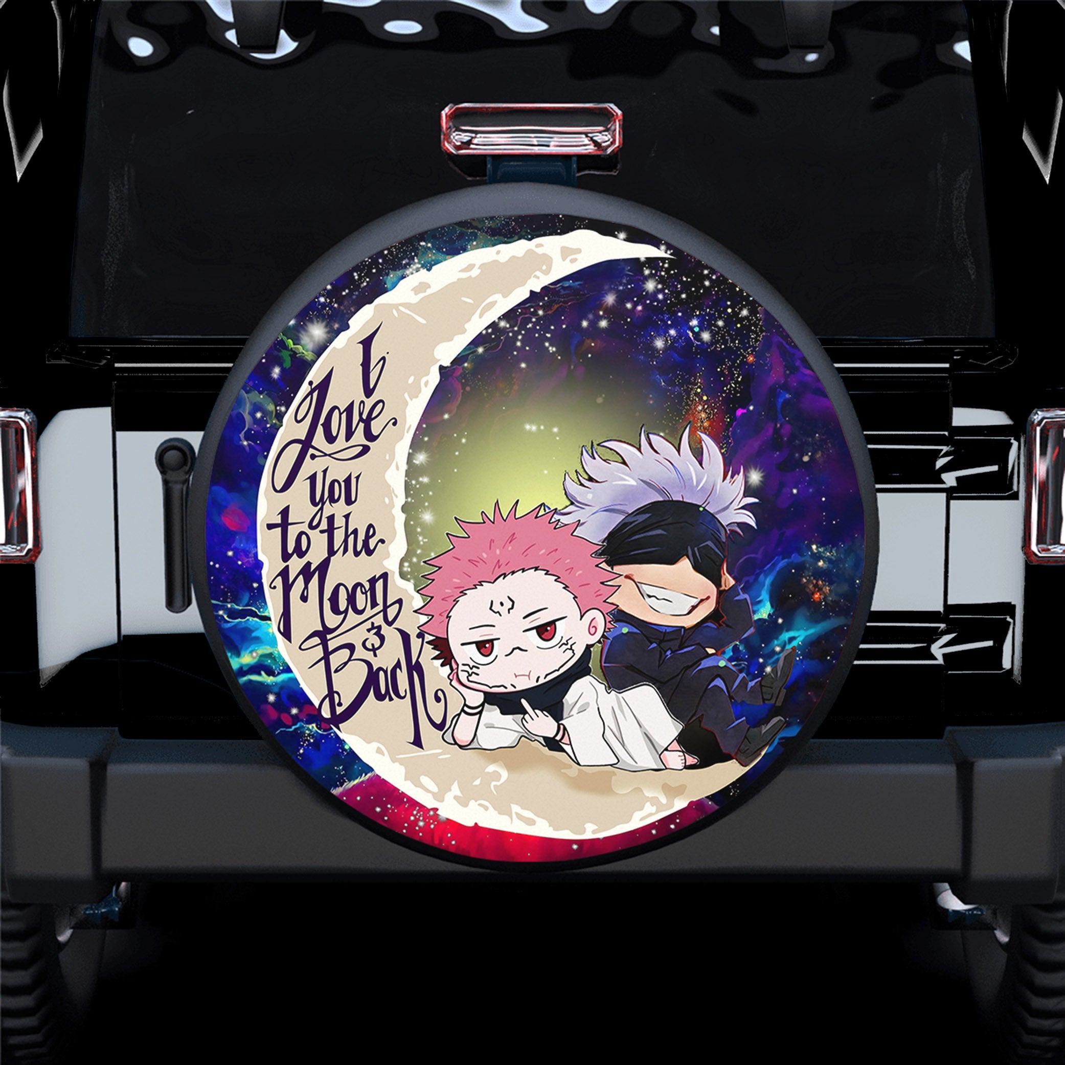 Jujutsu Kaisen Gojo Sukuna Chibi Anime Love You To The Moon Galaxy Spa