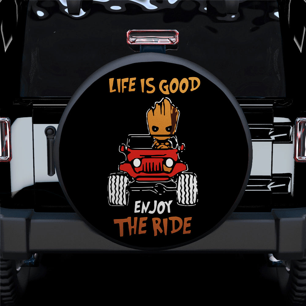 Enjoy The Ride Groot Jeep Spare Tire Cover