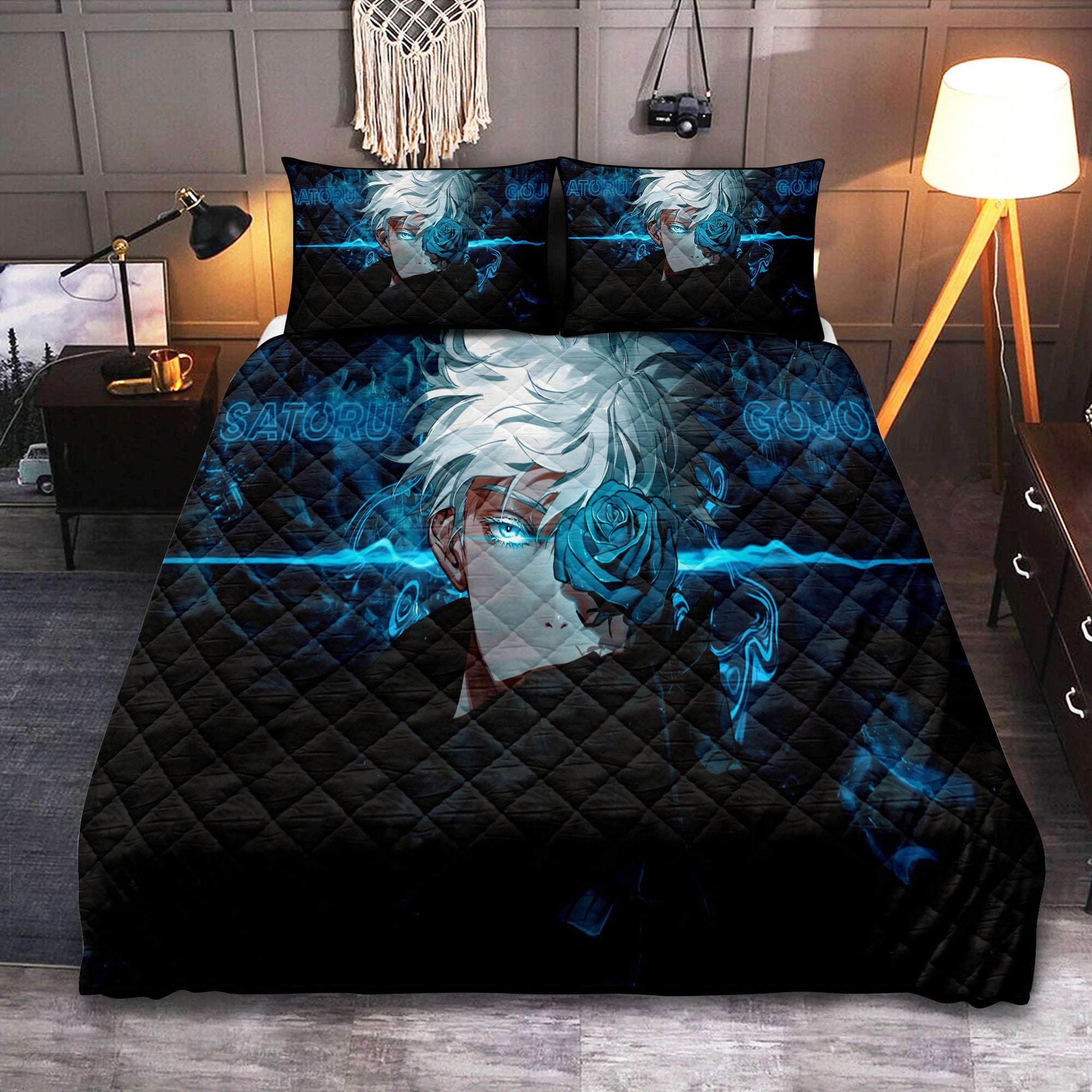 Satoru Gojo Jujutsu Kaisen Anime Quilt Bed Sets
