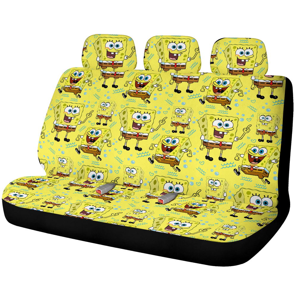 Spongebob Squarepants Car Back Seat Covers Decor Protectors