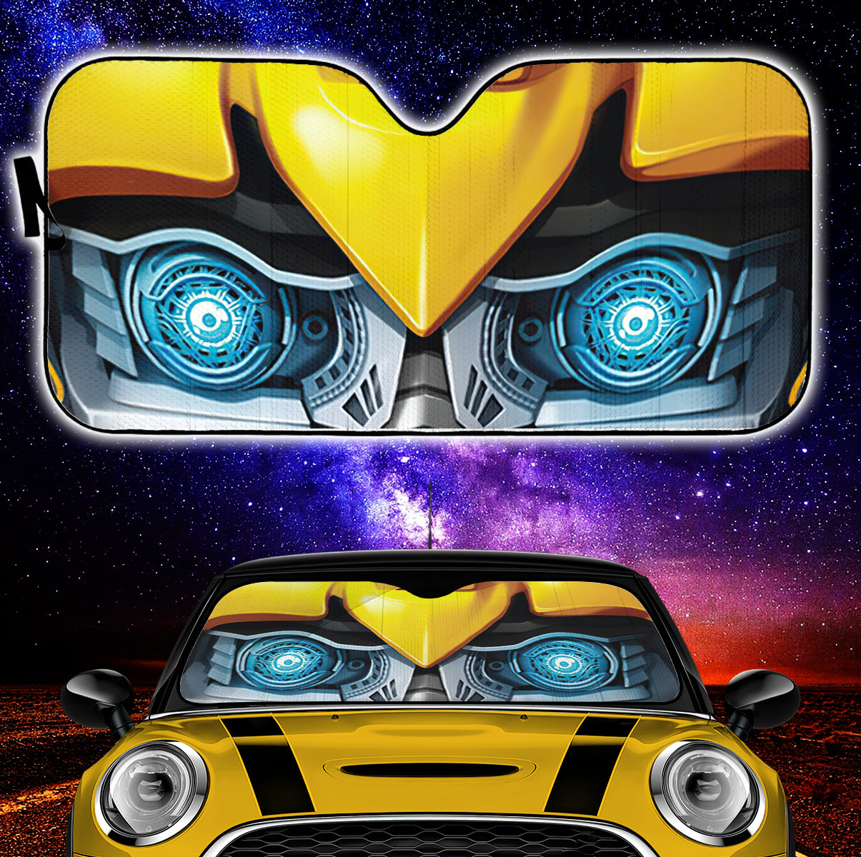 Transformer Bumblebee Eyes Custom Car Windshield Auto Sun Shades