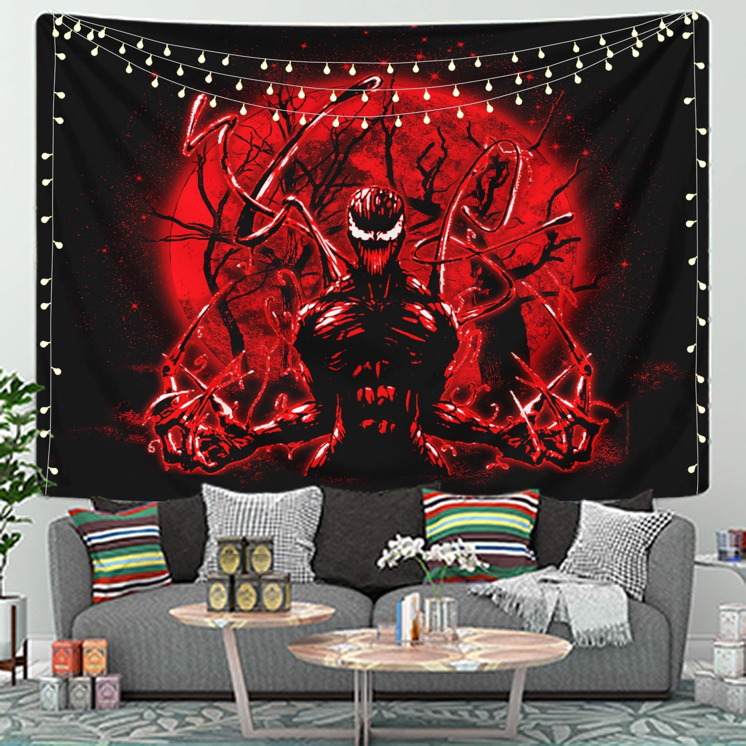 Carnage Moonlight Tapestry Room Decor