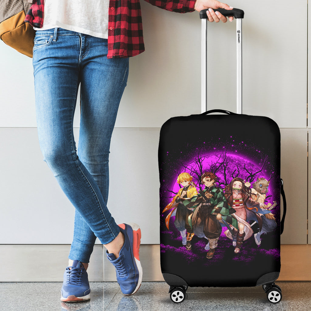 Demon Slayer Team Pink Moonlight Luggage Cover Suitcase Protector