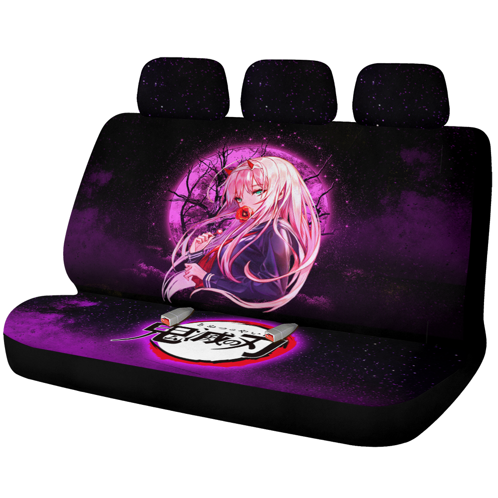 Zero Two Moonlight Anime Galaxy Premium Custom Car Back Seat Covers De